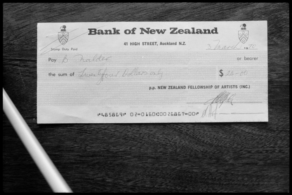 BNZ cheque | Pae Korokī
